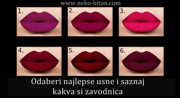 Odaberi najlepse usne i saznaj kakva si zavodnica! • Neko-bitan.com